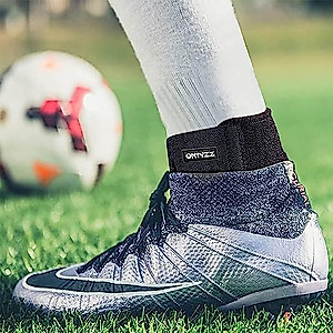 ONTYZZ 1 Pair Kids Ankle Brace Ankle Compression Sleeve Adjustable Ankle Support Brace for Football Basketball Dancing Black/S