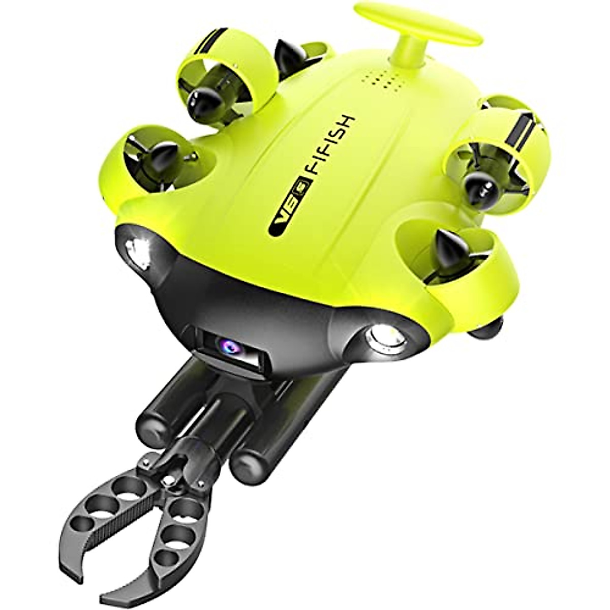 QYSEA FIFISH V6S Underwater Drone - Robotic Arm Claw + VR Box + 100M Cable + Spool + 64G SDcard + Industrial Case Bundle