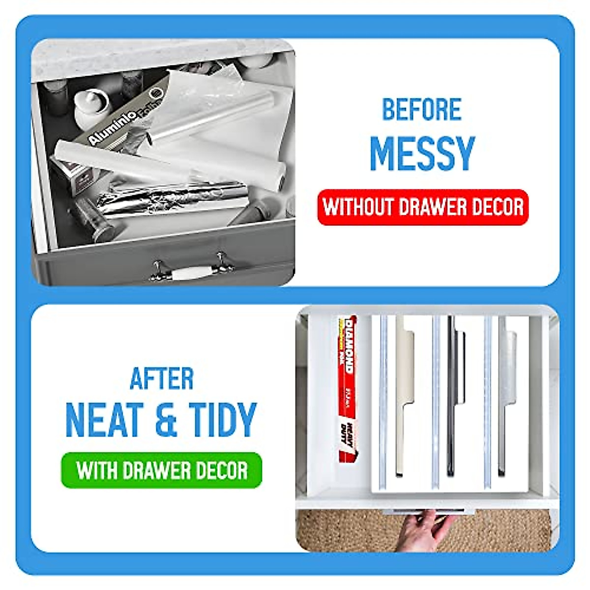 Plastic Wrap Dispenser with Cutter, Saran Wrap Dispenser with Cutter, Plastic Wrap Dispenser, Aluminum Foil Dispenser, Foil Organizer, Wrap Dispenser, Kitchen Wrap Organizer, 3 in 1 foil Dispenser