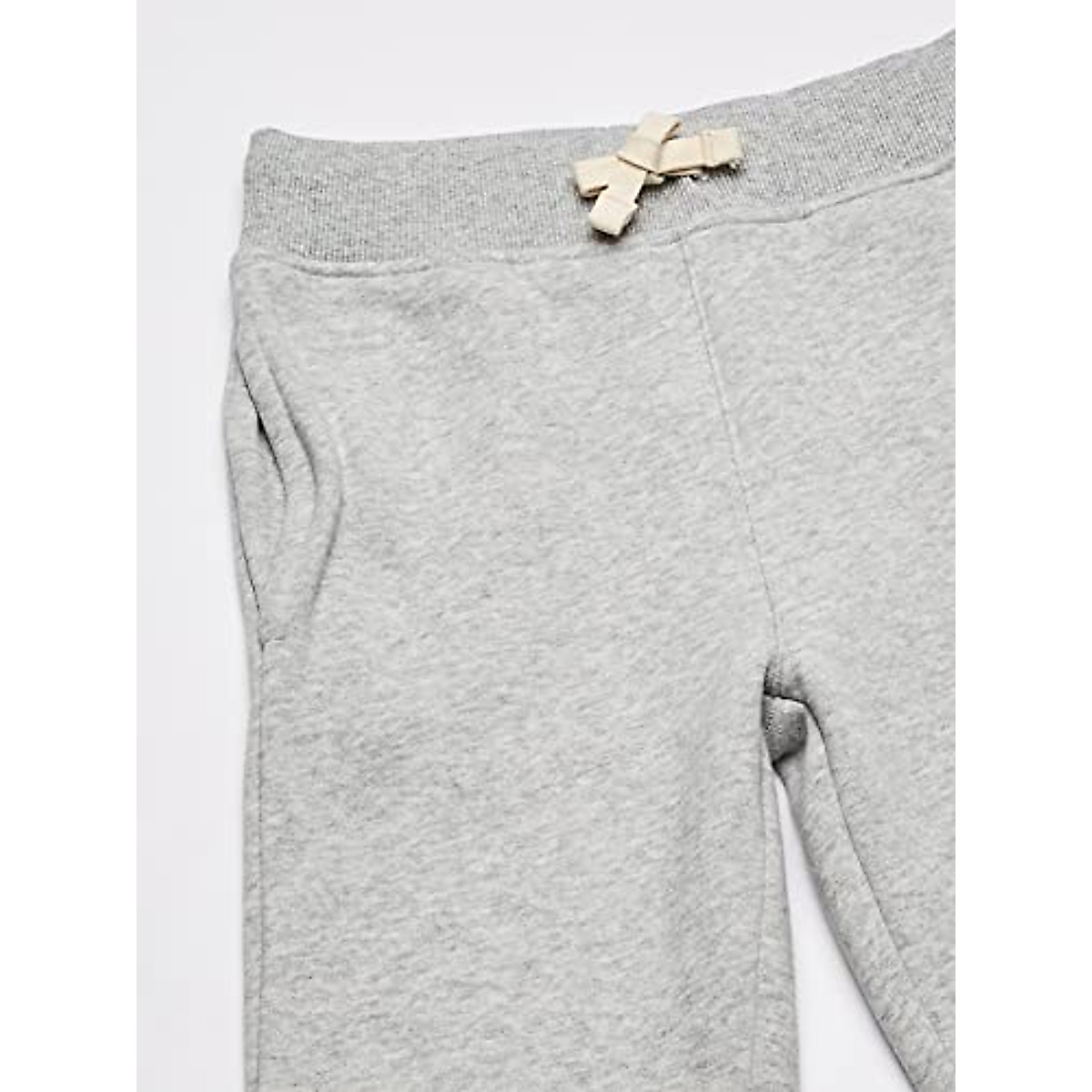 Nautica Boys' Basic Fleece Jogger Sweatpants, Elastic Waistband With Drawstring Closure, Super Soft Cotton-blend, Gray, 8