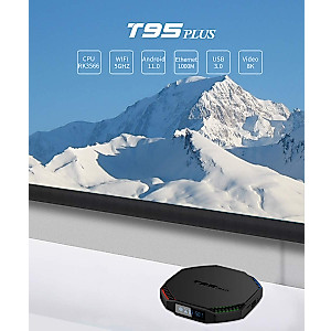 Android TV Box 11.0 Android Box T95Z Plus TV Box Android 4GB RAM 64GB ROM with RK3566 Quad-Core Supports 2.4G 5G Dual WiFi/BT 4.0 /8K/3D/H.265 Smart TV Boxes