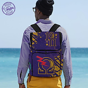 BBGreek Omega Psi Phi Fraternity Paraphernalia - School College Backpack - QUE - Official Vendor