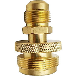KBZ Portable Camping Grill Stove Parts 1lb Propane Tank Cansiter Regulator Adapter Connection Convert to 3/8" Male Flare (5/8"-18UNF) Thread