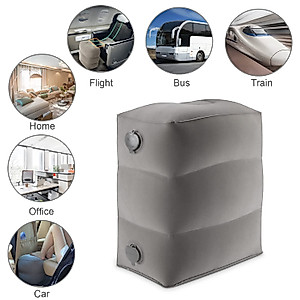 Maliton Inflatable Travel Foot Rest Pillow, Kids Airplane Bed