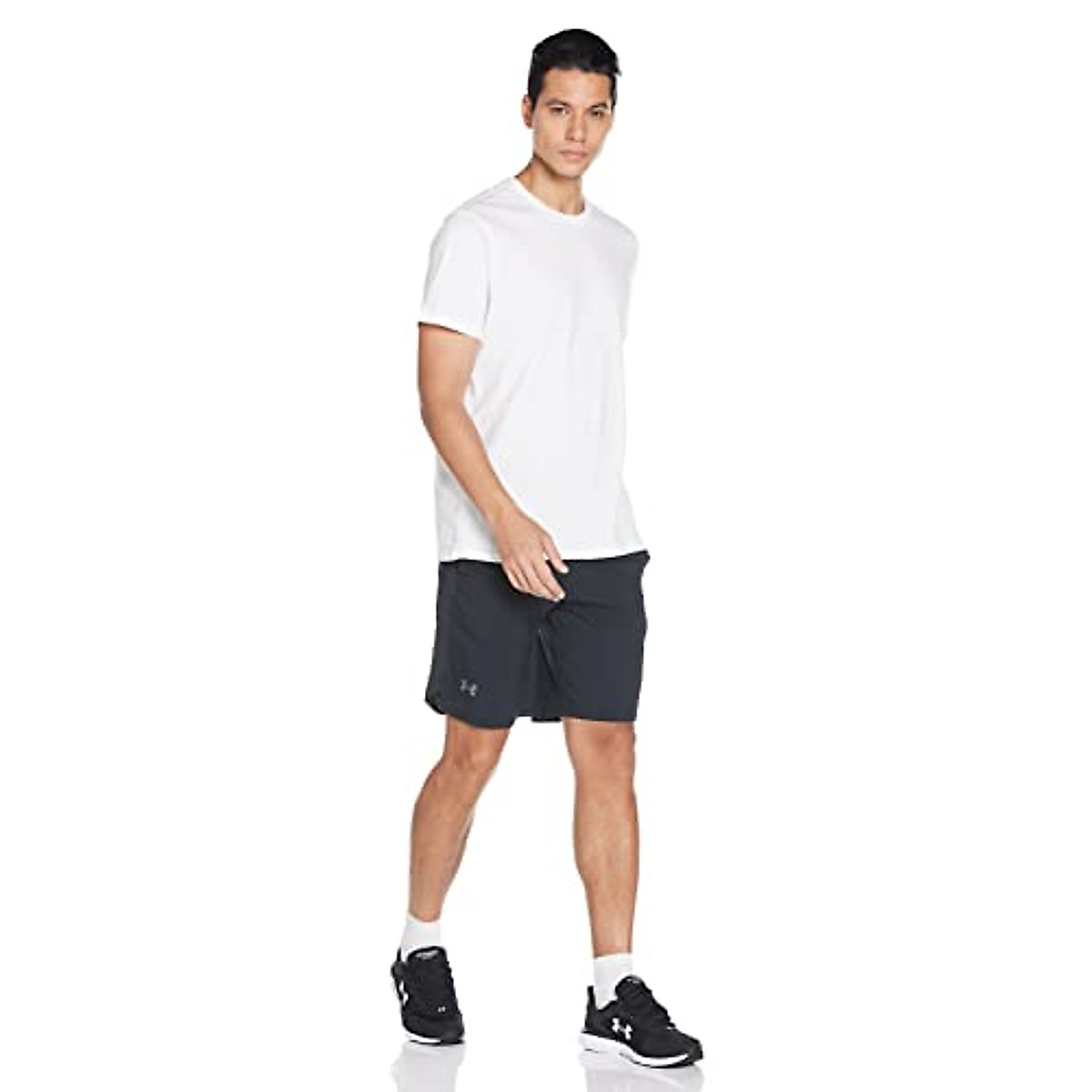 Under Armour Men's Launch Run 9-Inch Shorts , Black (001)/Reflective , X-Large