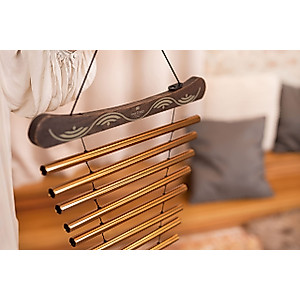 Meinl Sonic Energy Meditation Flow Chimes for Relaxing Sound Healing with Mallet and Bag, 2-Year Warranty (MFC10DMAB), Bronze