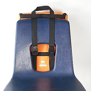 EAI Education NeatSeat Classroom Chair Organizer | Oversized Name-Tag Card, Dual Inner Pockets, Blue, 16" x 12" with 1 1/2" Gusset, Set of 4