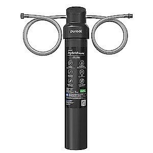 Pureal Hybrid Home PPU-1700K Under Sink Water Filter System, 20K Gallons, NSF/ANSI 42&372, Mineral Sediment Carbon Block KDF Polyphosphate Filter for Scale & Lead & Chlorine