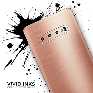 DesignSkinz Rose Gold Digital Brushed Surface V2 Protective Vinyl Decal Wrap Skin Cover Compatible with The Samsung Galaxy S20 (Screen Trim & Back Glass Skin)