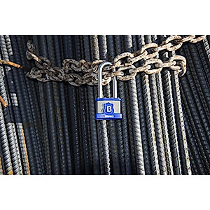 BRINKS - 44mm XT Series Commercial Laminated Steel Padlock with 2 3/8" Shackle, 2-Pack - Weather Resistant and Hardened Boron Steel Shackle