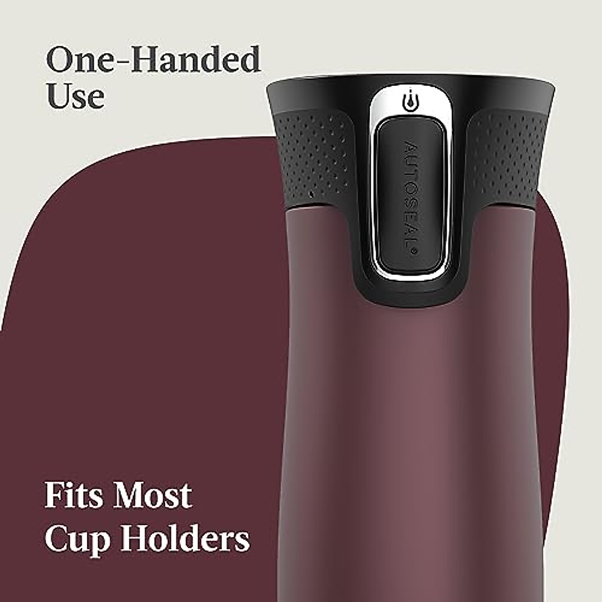Contigo West Loop 2.0 Leak-Proof, Spill-Proof Insulated Stainless Steel Travel Mug, 16oz., Chocolate Truffle Metallic