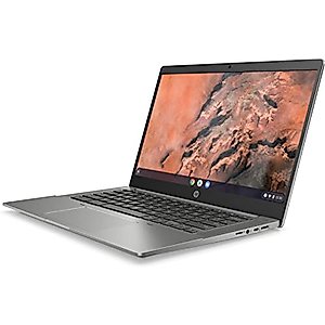 HP 14b-na Chromebook 14" FHD Laptop, AMD Ryzen 3 3250C, 4GB RAM, 128GB eMMC Chrome OS Silver(Renewed)