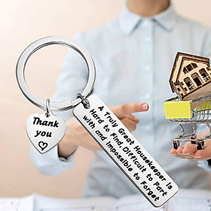 FEELMEM Housekeeper Jewelry Cleaning Squad Housekeeper Gift A Truly Great Housekeeper is Hard to Find Appreciation Gift