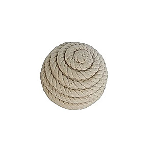 Deco 79 Jute Handmade Orbs & Vase Filler with Varying Designs, Set of 4 4"D, Brown