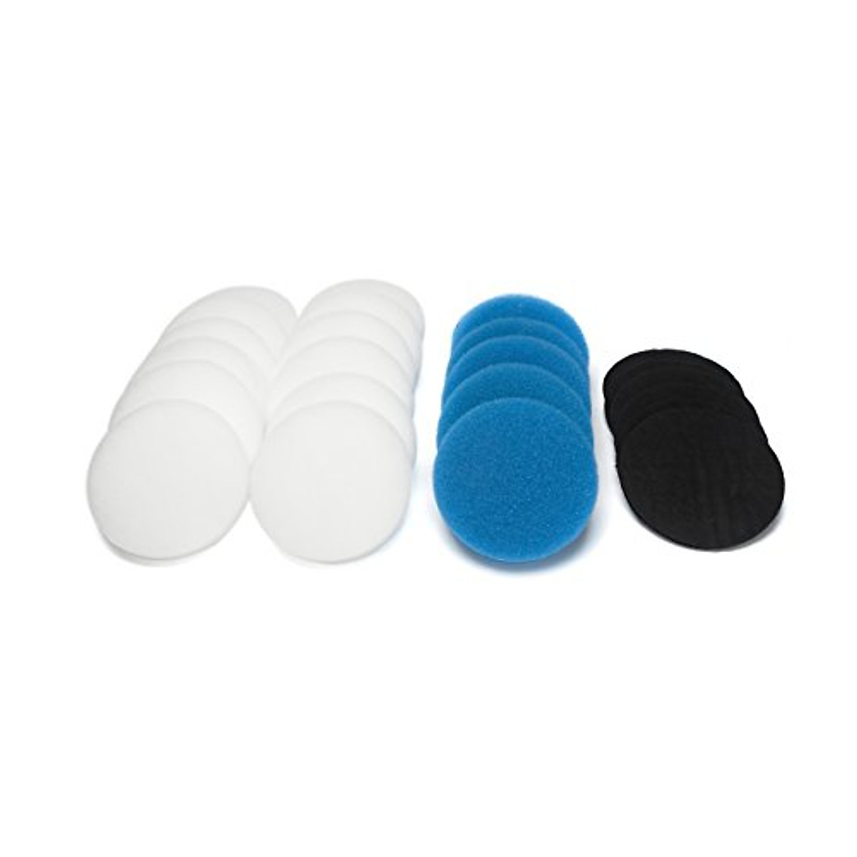 LTWHOME Value Pack of Carbon Filter, Coarse Filter and Fine Filter Pads Set Suitable for Eheim Classic 2215/350 2616151 (Pack of 24)