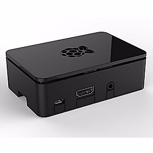 Black Protective Case/Box/Enclosure for Raspberry Pi Model B/ 2/3 with Aluminum Heatsink Cooler - Access to All Ports