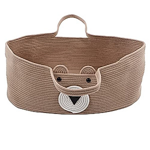 Baby Carrying Sleeping Basket, Cute Cotton Sleeping Baby Bassinet Cartoon Soft for Infants for Living Room (Type 1)