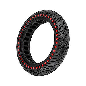YBang Scooter Honeycomb Solid Tire 8 1/2 × 2 Rubber Tire 8.5 Inch Tubeless Tire for Xiaomi Mi 3/1S/M365/PRO/PRO2 for Gotrax Gxl V2/XR Electric Scooter (2 PCs, Red)