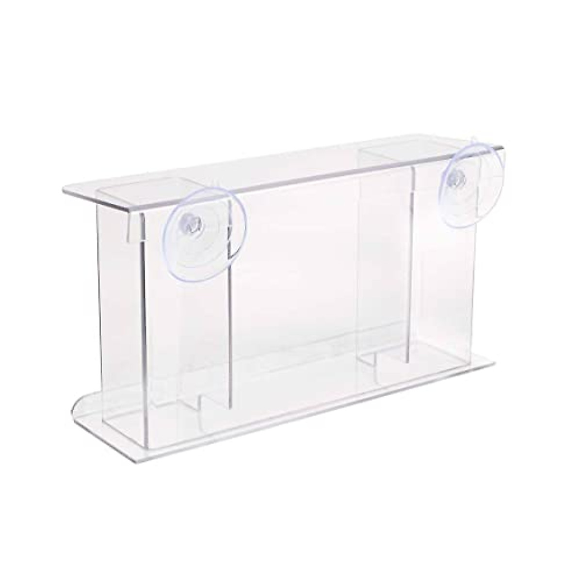 Wind & Weather Clear Mirrored Window Bird Feeder | Strong Suction Cups | Easy to Fill and Clean | Holds Approximately 1 LB of Seed | 13" L x 5" D x 7" H | for Glass Window Perch Elderly and Kids