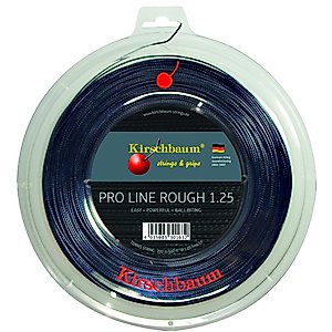 Kirschbaum Reel Pro Line Rough 1.25 mm (17G) 660ft, Black, (K2PLR125)