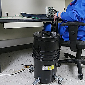 Atrix ATIHCTV5CT ESD Safe HEPA 5 Gallon Bucket Style Vacuum-Corded, 5-Gallon, Black