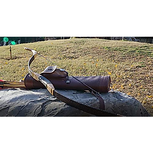 Toparchery Traditional Recurve Bow 53'' Archery Hunting Handmade Horse bow Longbow 45 lbs