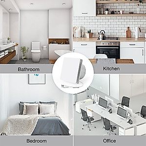 Fanspex 6” Bathroom Exhaust Fan With Front Panel, Bathroom Vent Fan for Window or Wall Mount, 1.0 Sones Quiet, 110 CFM, 17W Low Consumption, 5 Ft Long Cord with On/off Button