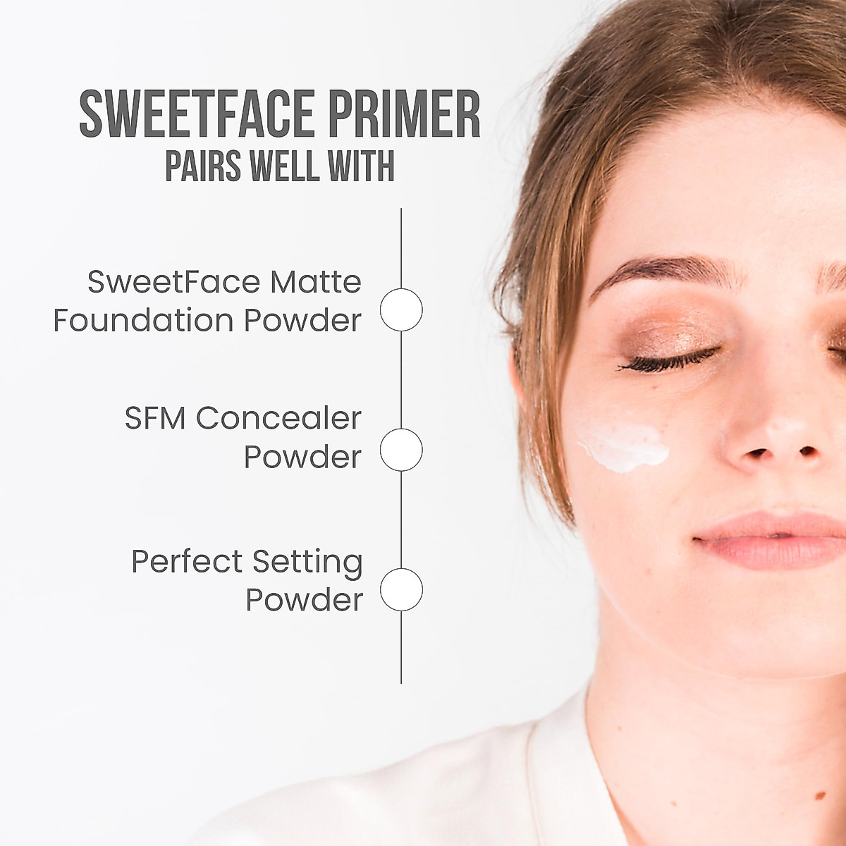 (3Oz)(SPF 30) Gel Primer for Face Before Makeup by Sweet Face Minerals, Foundation Primer, Hydrating Primer for Dry Skin, Dewy Primer, Moisturizing Primer, Primer Para Maquillaje
