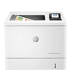HP Laserjet Enterprise M554dn Print only Wired Color Laser Printer for Home Office, 2.7" Touchscreen, 600 x 600 dpi, 35 ppm, Automatic Duplex Printing, Ethernet, White, Cbmou Printer Cable