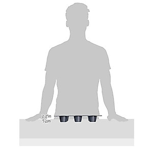 Fox Run Pop-Over Pan, 6 Cup, Grey