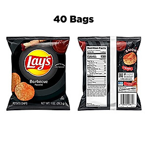 Lay's Potato Chips, Barbecue, 1 Ounce (Pack of 40)