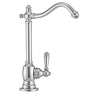 Westbrass D204HFP-26 Victorian 9" 1-Handle Hot Water Dispenser Faucet with Instant Heating Tank System, Polished Chrome