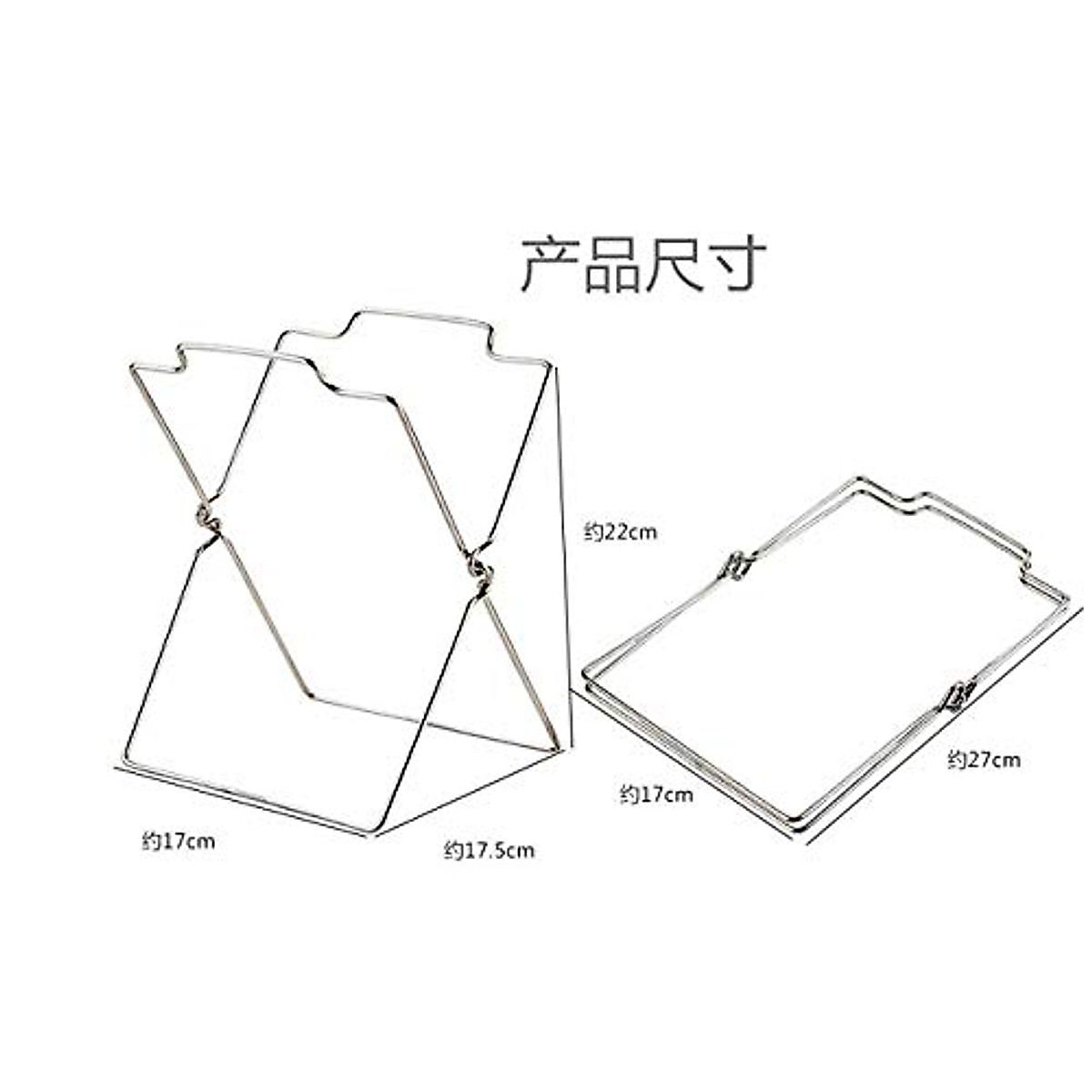 Yizhichu1990 Foldable Stainless Steel Garbage Bag Shelf Home Kitchen Countertop Trash Bag Rack Holder Organizer Dishcloth Towel Rack