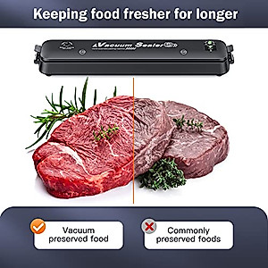 AllToU Vacuum Sealer, Food Saver Vacuum Sealer Machine, Sealer Machine Mini for Food Storage Dry and Moist Food Modes Compact,Mason Jar Vacuum Sealer