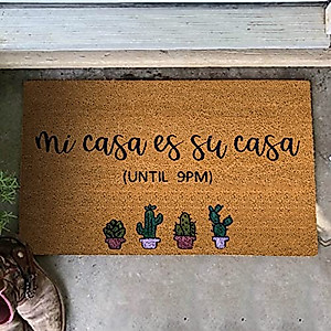 Indoor Mat All-Season Heavy Duty Durable Door Mat with Sayings Doormats Front Door Home Entrance Porch Mat Home Décor for Indoor, Outdoor, Entry, Patio 16" x24"