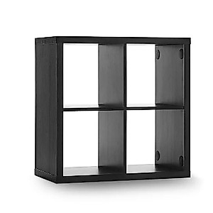 4 Cube Storage Organizer, Black and Beige (1 PK)