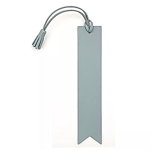 Leather Bookmarks for Book Lovers Women and Men (Blue)