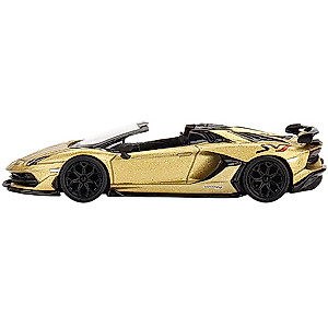 Truescale Miniatures Lambo SVJ Roadster Oro Elios Gold Metallic Limited Edition to 6000 Pieces Worldwide 1/64 Diecast Model Car by True Scale Miniatures MGT00363