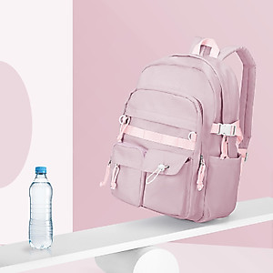 weradar Aesthetic College Backpack Women,Students Casual Travel Daypacks,High School Bookbags For Teen Girls,Cute School Backpack With Lots of Pockets(purple)