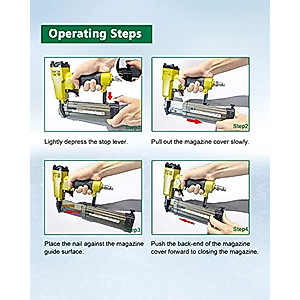meite 23 Gauge Pin Nails, 1-3/16-Inch Micro Headless Pins for Pin Nailer - Copper Plated Pins Nails for Nail Gun, Ideal for Fine Woodworking and Trim Work (10,000 PCS)