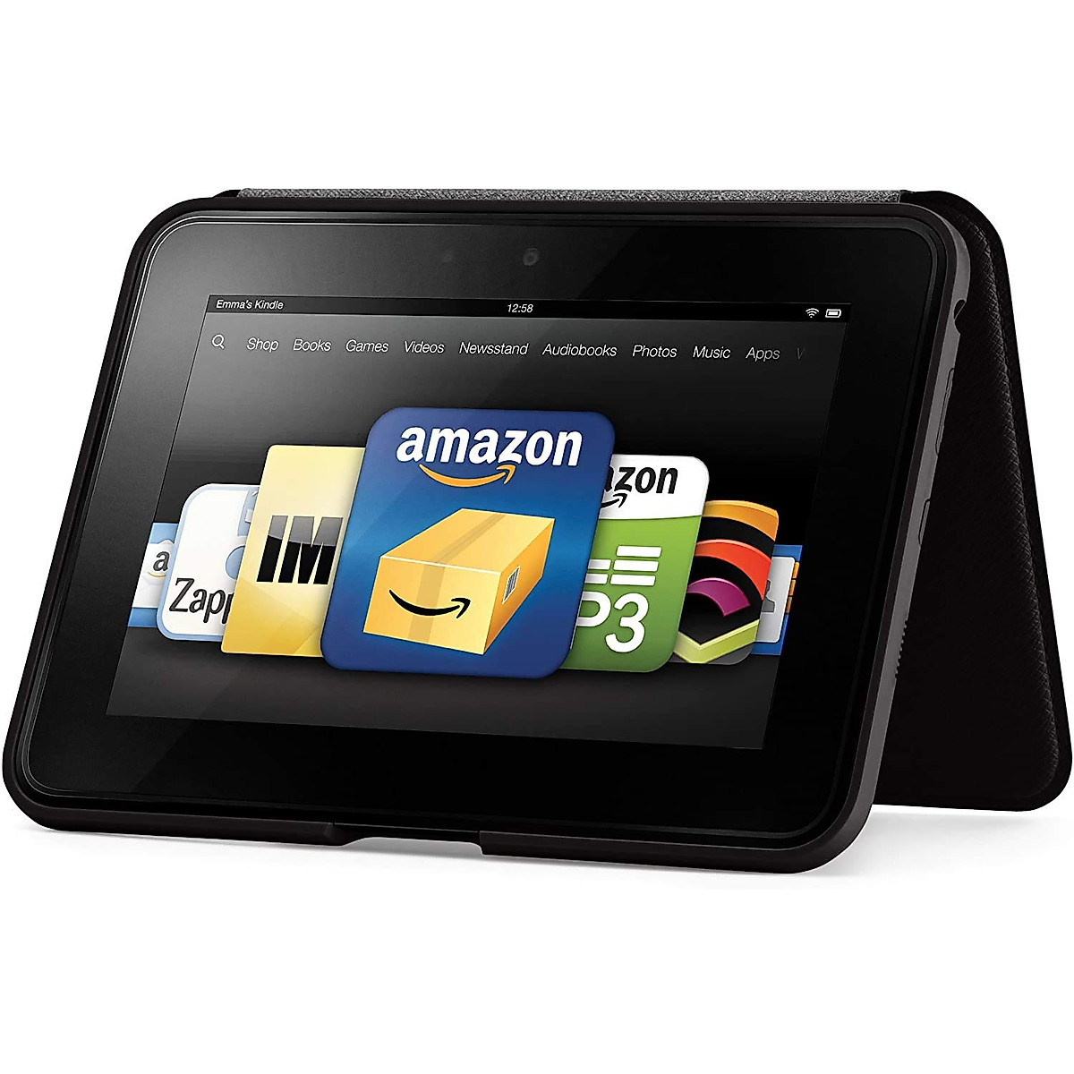 Official Amazon Kindle Fire HD 7 Standing Protective Leather Case (for Kindle Fire HD 7 2nd Gen)(Bulk Packaging)(Onyx)