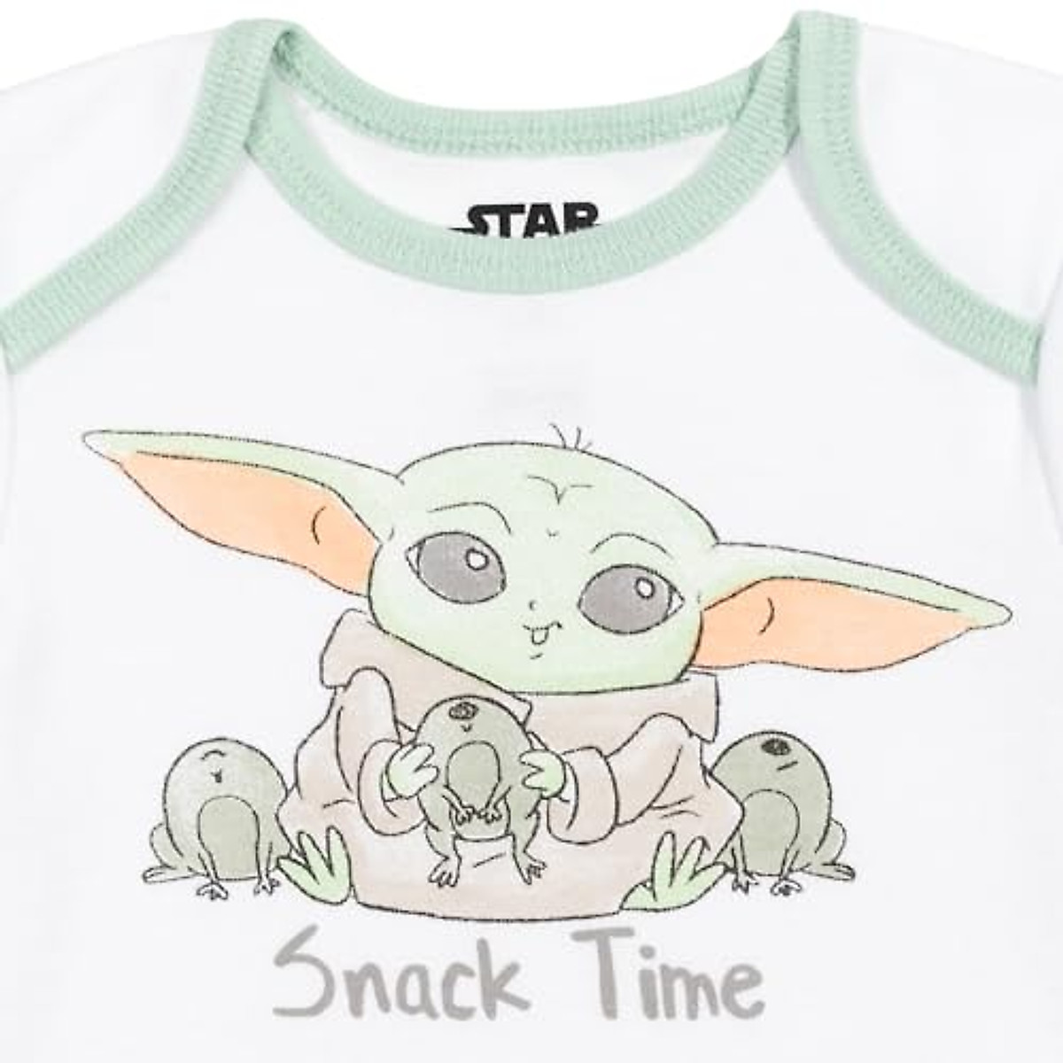 Star Wars Mandalorian Baby Yoda Newborn Baby Boys Layette Set Bodysuit Pant Bib Hat 0-3 Months