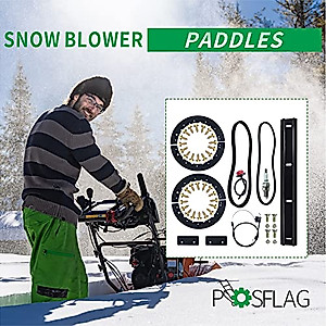 POSFLAG 753-0613 Snowblower Auger Kit with 731-1033 Sheave Plate 954-0101A Drive Belt 954-04032B Drive Belt 946-0910A Clutch Cable Replaces 721-0287, 731-0780, 931-0782A for MTD Snowblower Parts