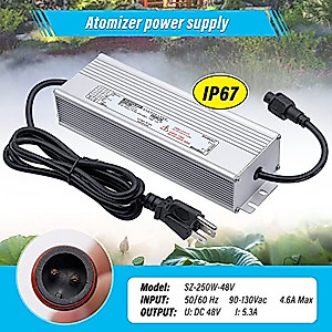 KHEARPSL Mist Maker Ultrasonic Fogger Pond Fog Machine Atomizer Air Humidifier Mist Maker Fogger for Water Fountain Pond Rockery Halloween Decoration (6 Heads)