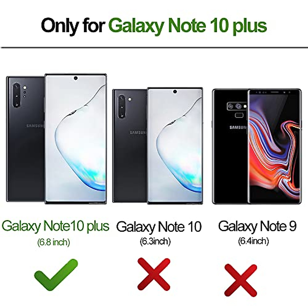 YoodQood for Samsung Galaxy Note10 Plus Square Case Non Slip Shockproof Slim TPU Full Protection Retro Elegant Luxury Leather Case with Kickstand for Samsung Note 10 Plus(Brown)