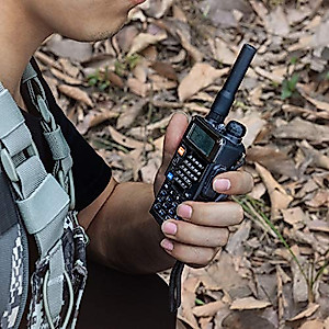 Bingfu Dual Band VHF UHF 136-174MHz 400-470MHz Ham Radio Antenna Two Way Radio Walkie Talkie 2.5 inch Mini Soft Whip SMA Female Antenna 2-Pack for Kenwood Wouxun Baofeng BF-F8HP UV-5R UV-82 BF-888S