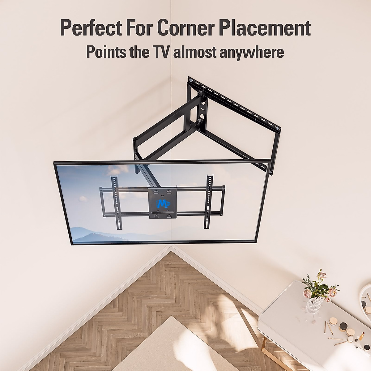 Mounting Dream Long Arm TV Wall Mount for Most 42-90 Inch TV, 40 Inch Extension TV Mount Swivel and Tilt, Full Motion Mount Fits Max VESA 800x400mm, 150 lbs. Loading, 16”,18”, 24” Studs