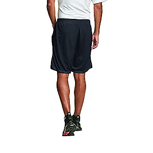 Champion Men's 7" Taped Mesh Short, Black/Black, Medium