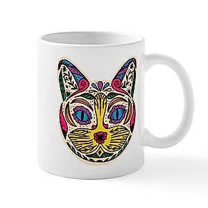 CafePress Multicolored Cat Ceramic Coffee Mug, Tea Cup 11 oz