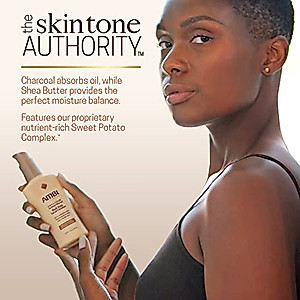 Ambi Even & Clear Purifying Charcoal Black Soap Facial Cleanser With Nutrient Rich Sweet Potato Complex | Helps Even Skin Tone | 3.5 Ounce